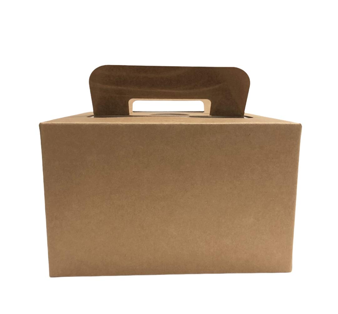 10x10x4 Brown Kraft Window 1kg Cake Box, Pack of 1